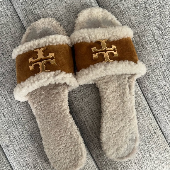 Tory Burch | Shoes | Tory Burch Shearling Slide Slippers | Poshmark